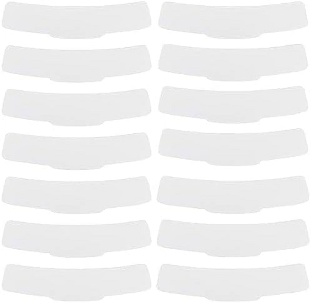 50 Pcs White Tab Collar for DIY Clergy Shirt Plastic Long Neck White ...