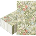 50 Pcs William Morris Guest Napkins Vintage Greenery Floral Disposable ...