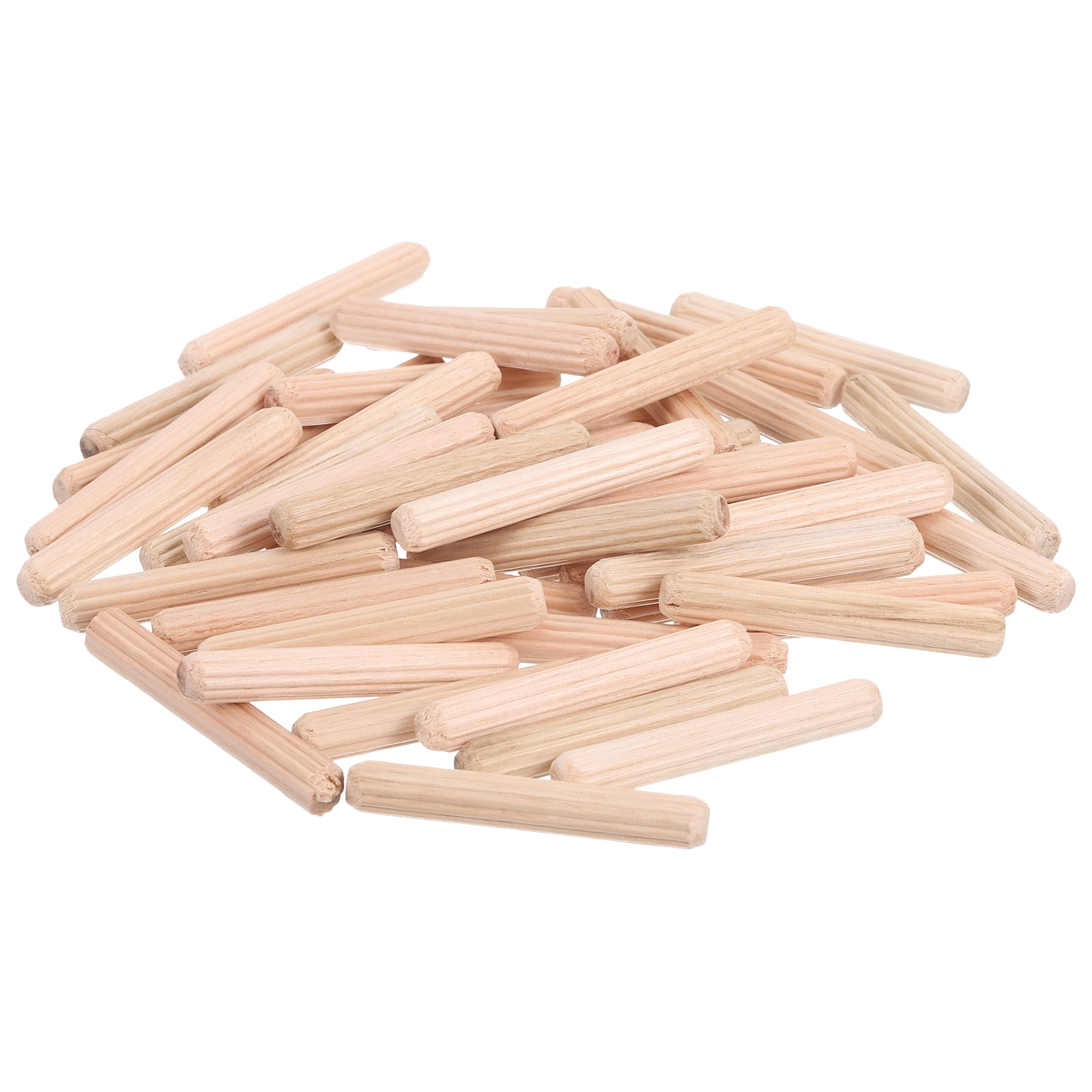 Uxcell 50Pcs Wooden Dowel Pins, 0.24 x 1.57 inch Wood Dowels Rods ...