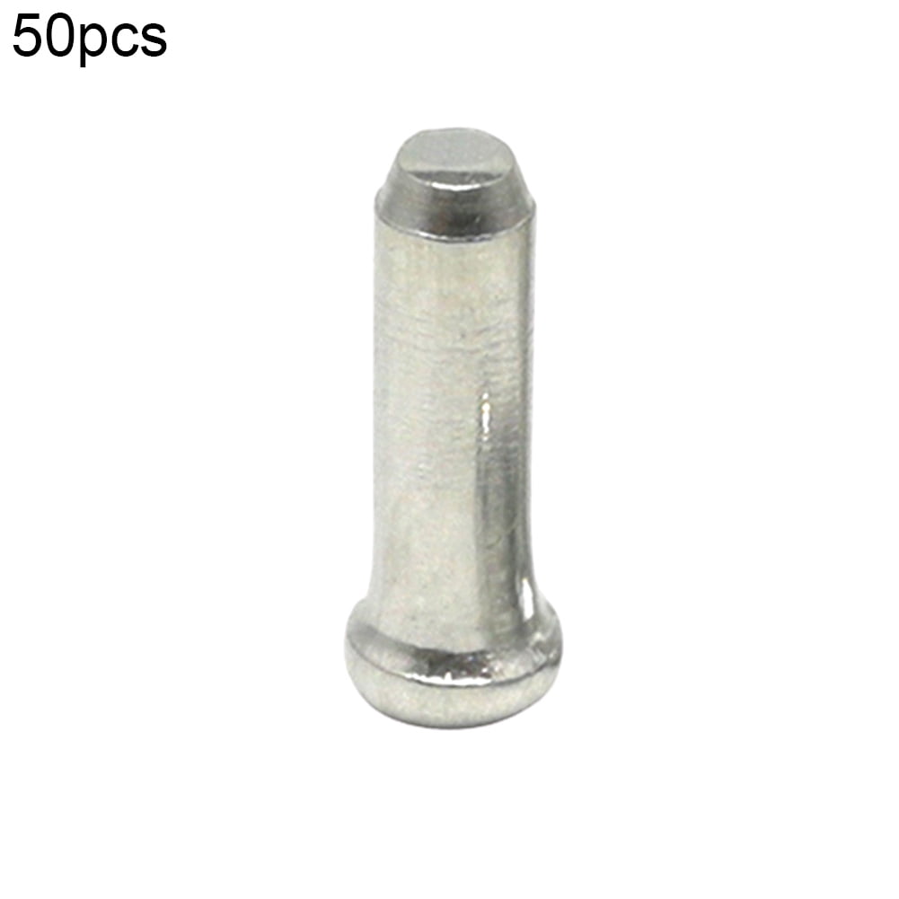50 Pcs/lot Aluminium Alloy Bicycle Cable End Caps Bike Brake Derailleur ...