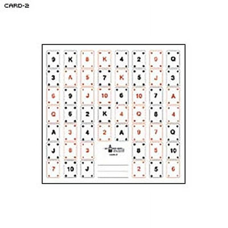 50 Pcs of Playing Card Target #2 Black & Red. Size: 22. 5" x 24 ...