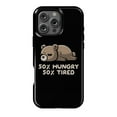 50 Percent Hungry 50 Percent Tired Funny Art Phone Case for iPhone 17 16 15 14 13 12 11 Pro Max ...