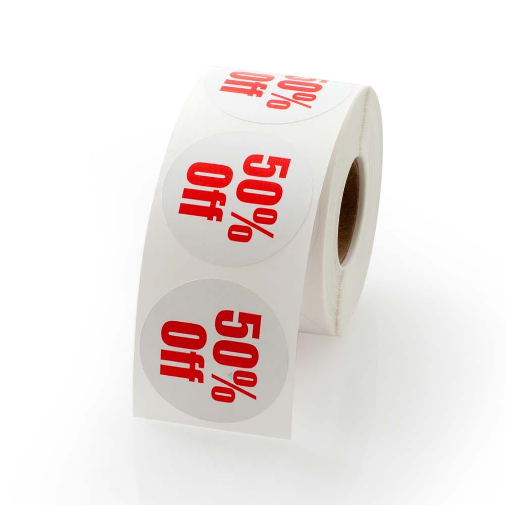 50 Percent Off Labels 1.5" - Walmart.com