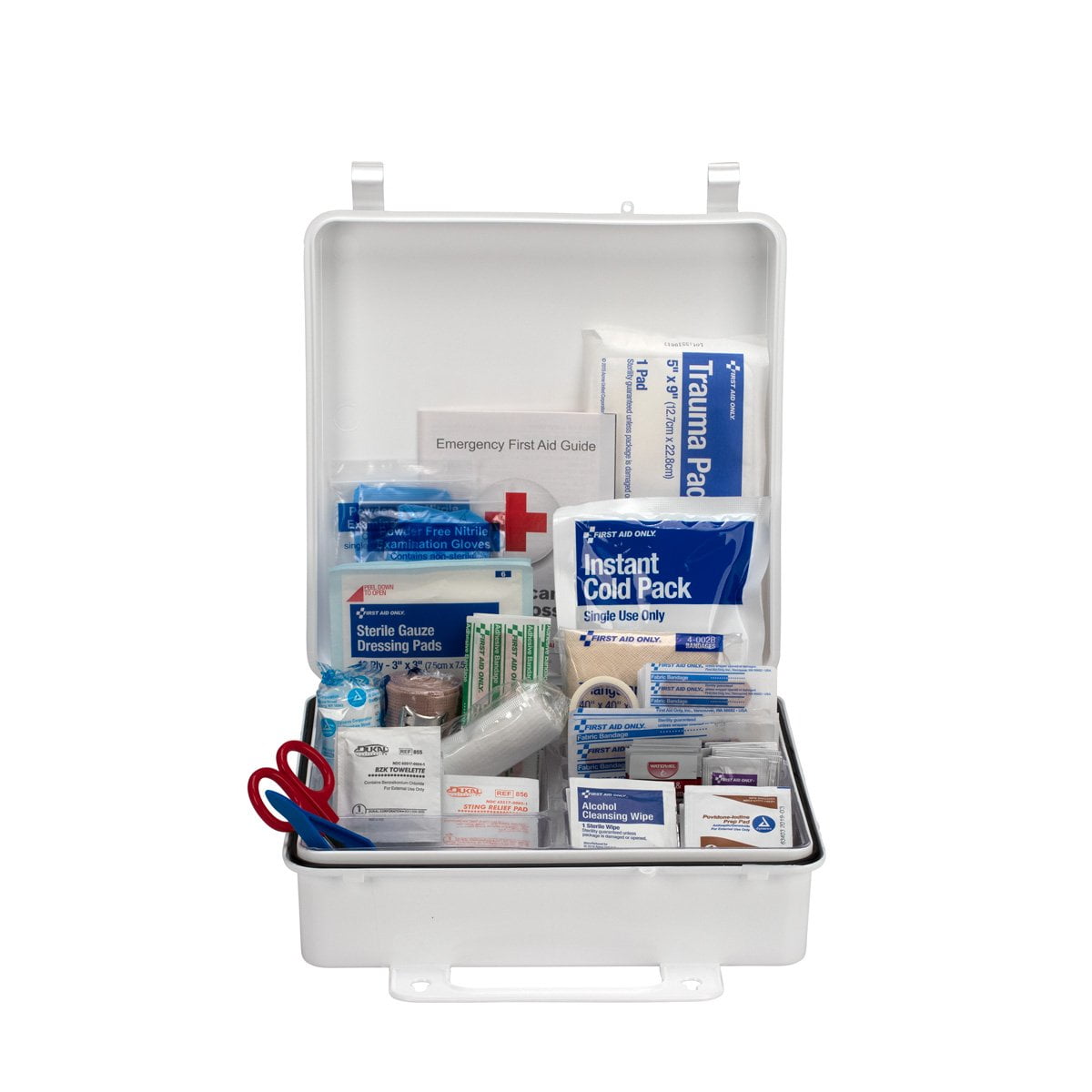 50 Person First Aid Kit 165 Pieces Home Office Car Portable Plastic Box ...