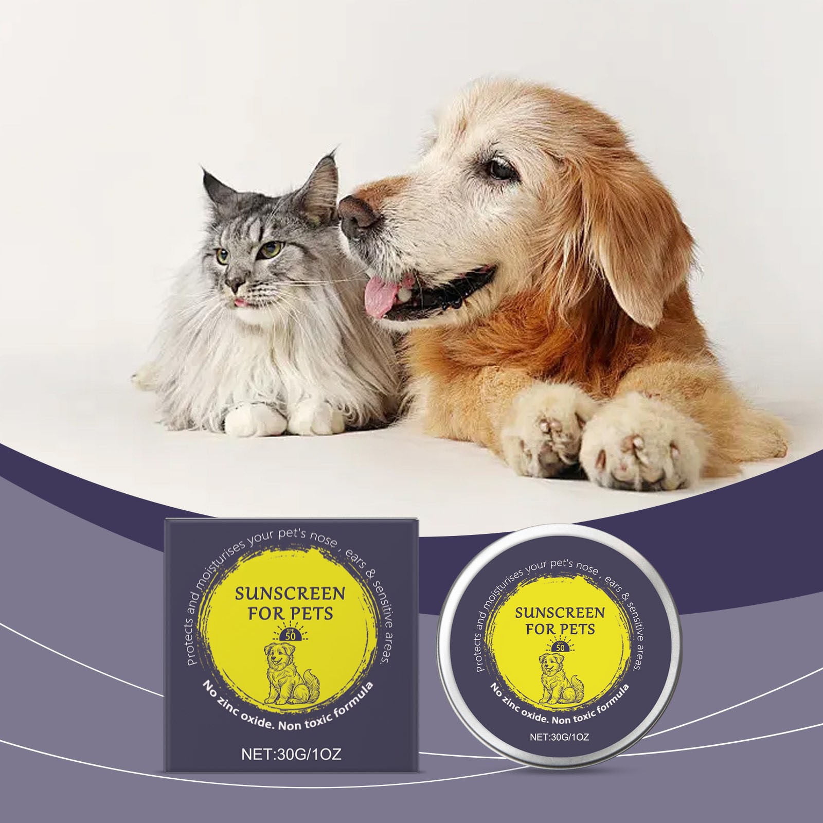 50 Pet Sunscreen Natural Nose Butter for Dogs and Cats Moisturizing ...