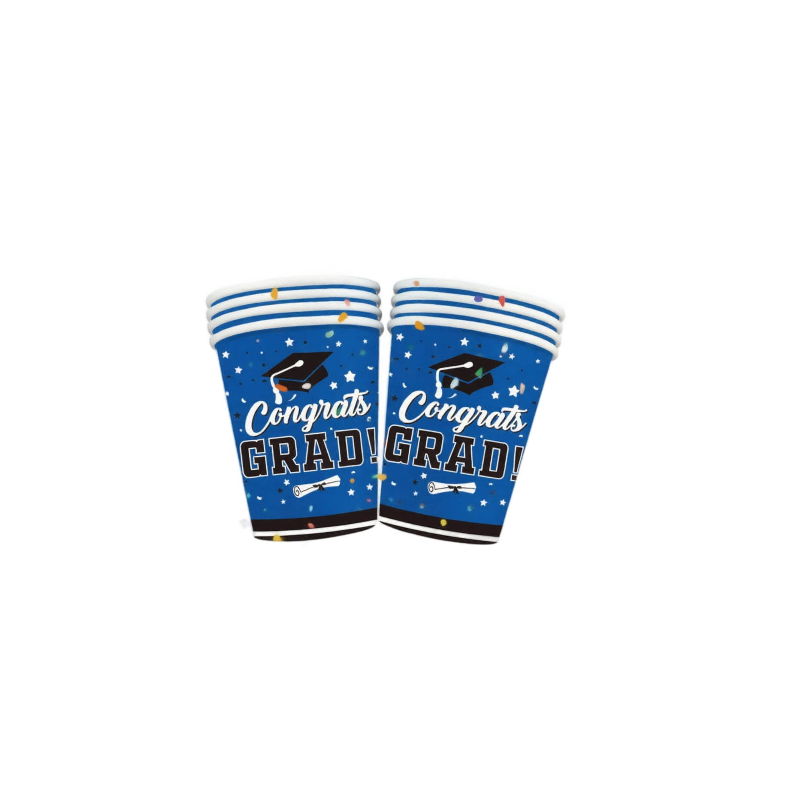 50-Piece Disposable Tableware Pack, Congrats Grad Party Supplies Set ...