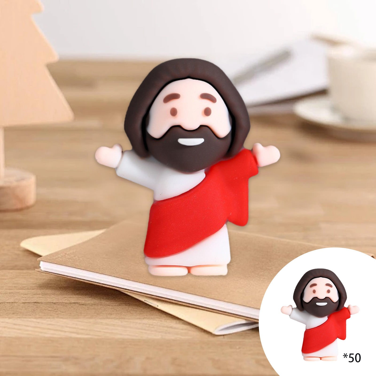 50-Piece Religious Figurines Set, Classic Christ Savior Dolls for ...