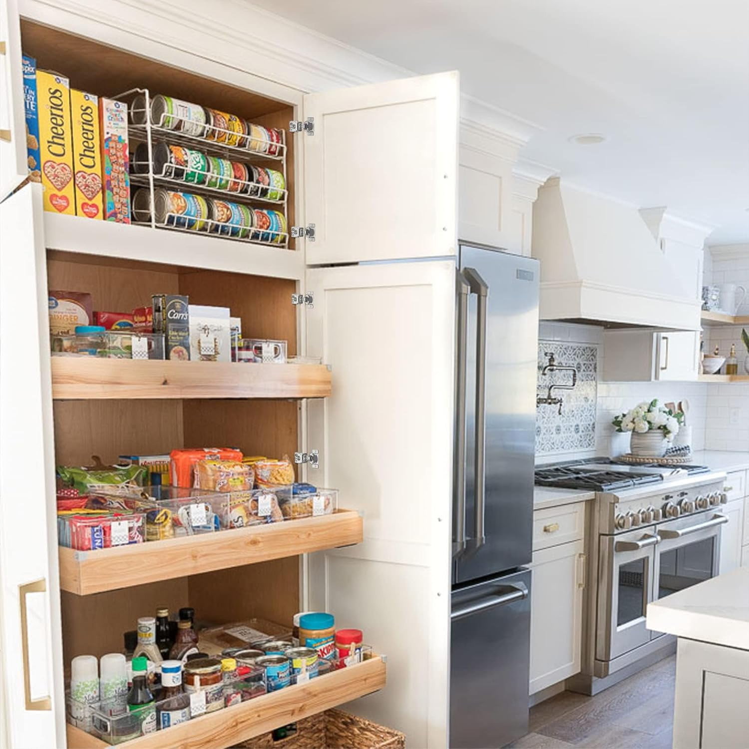 50 Pieces 1/2 inch Overlay Soft Close Cabinet Hinges for Face Frame ...