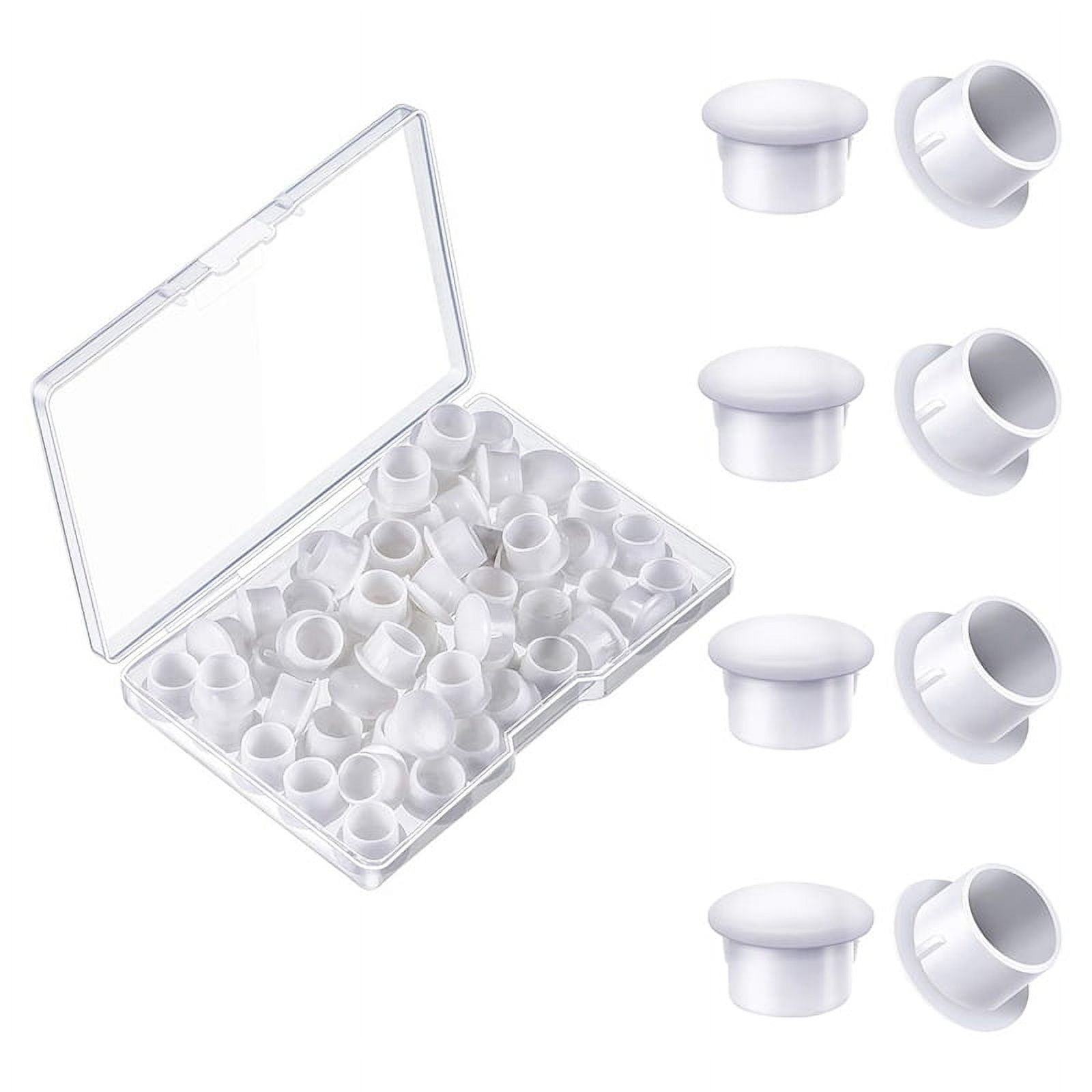 50 Pieces 10mm (3/8 Inch) Plastic Plugs for Hole Screw Door Chair ...