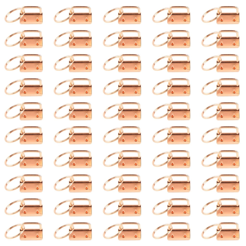 50 Pieces 25mm Keychain Split Ring Key Hardware with Key Rings Keychain ...