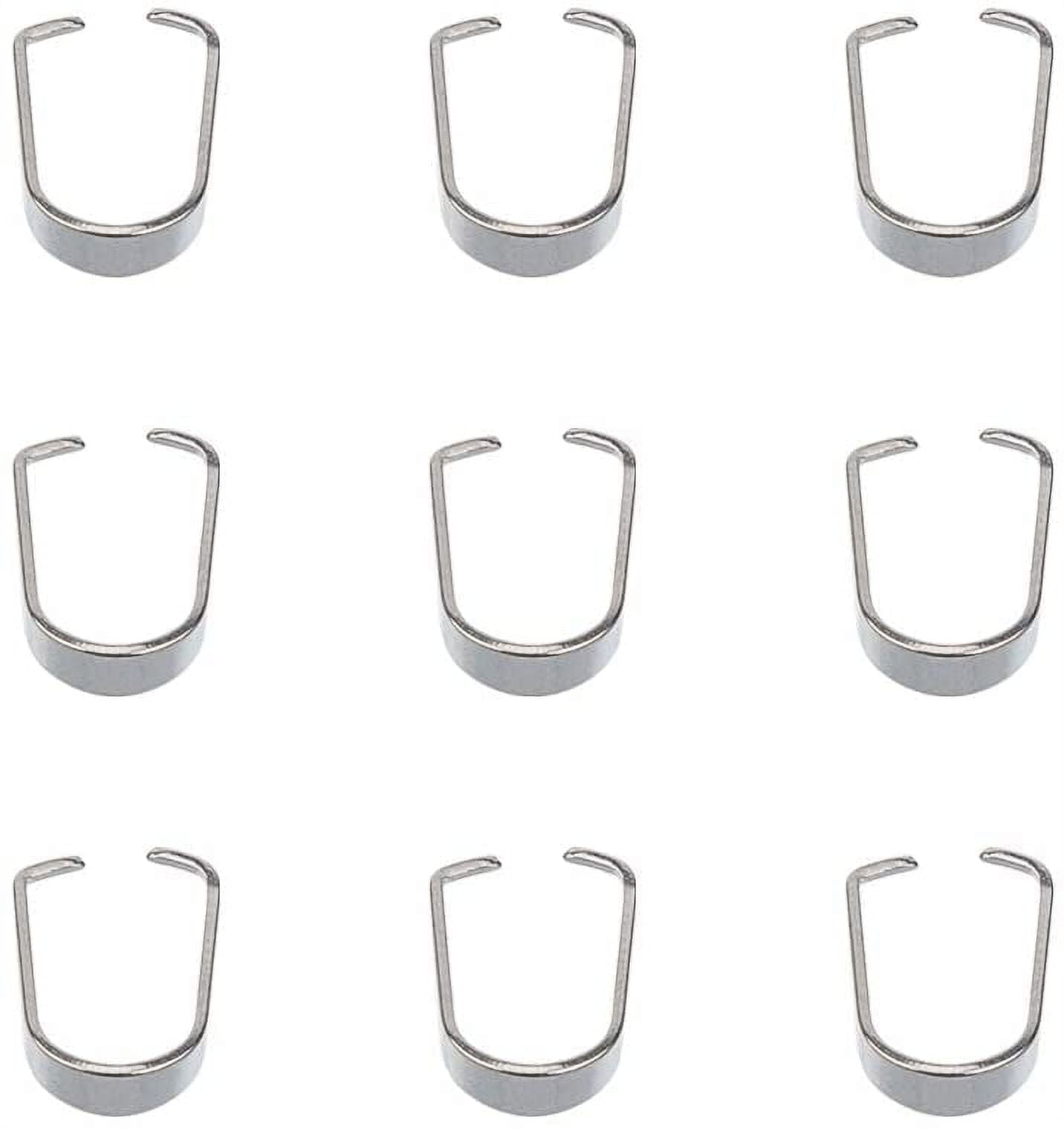 50 Pieces 304 Stainless Steel Pinch Clip Bail Clasp Dangle Charm Bead ...