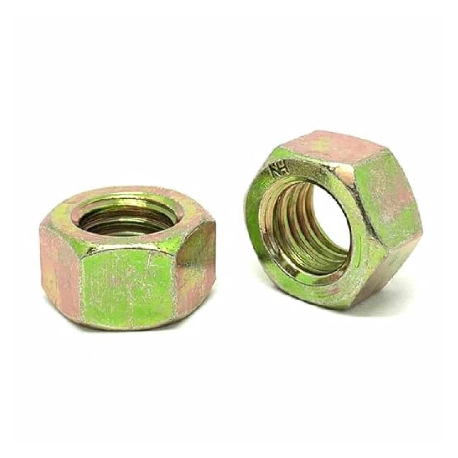 (50 Pieces) 5/8"-11 Grade 8 Finished Hex Nuts Zinc Yellow - Walmart.com