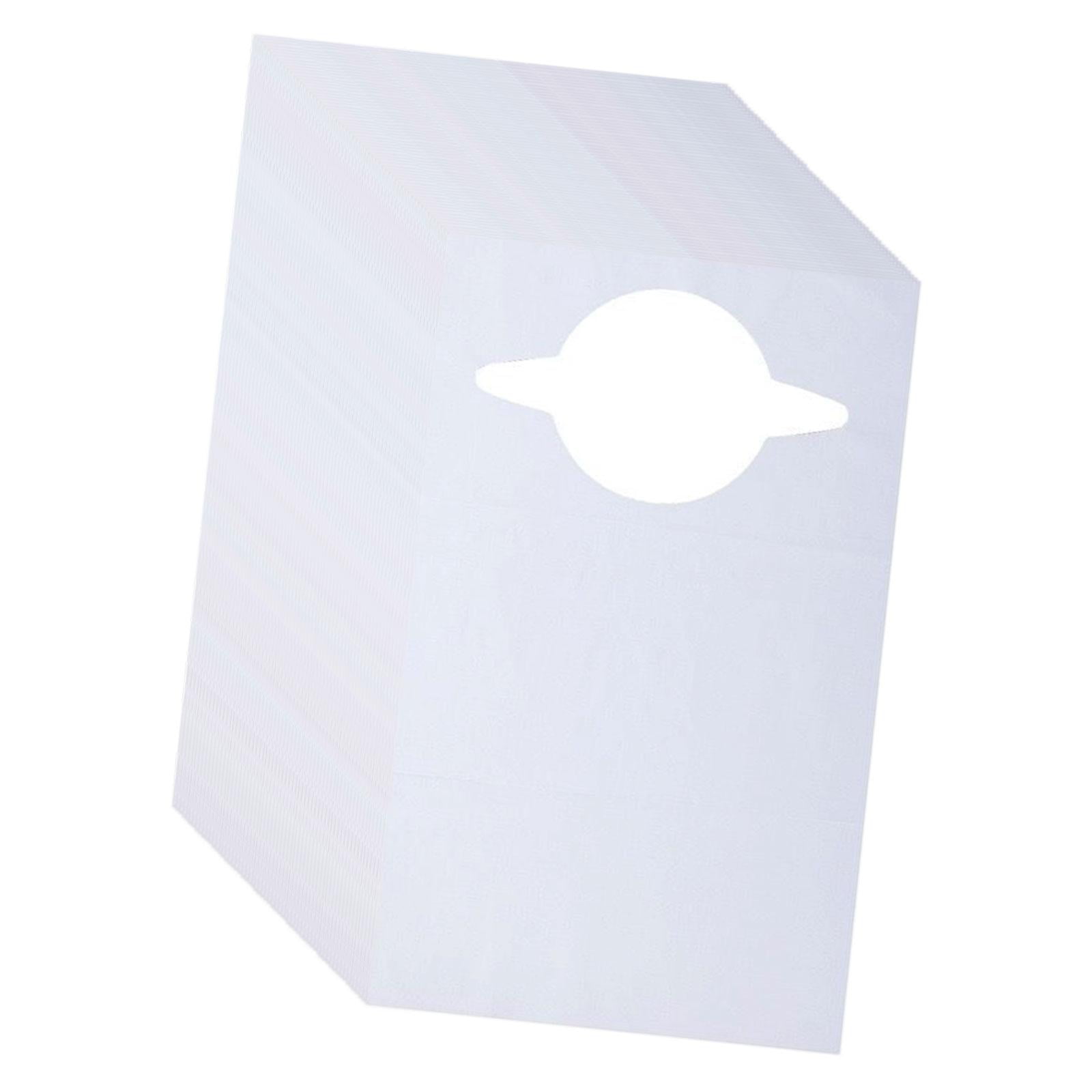 50 Pieces Adult Bibs Senior Dining Protectors Waterproof Paper PP Film ...