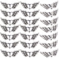 50 Pieces Antique Silver Angel Wing Spacer Beads Alloy Fairy Wing Charm ...
