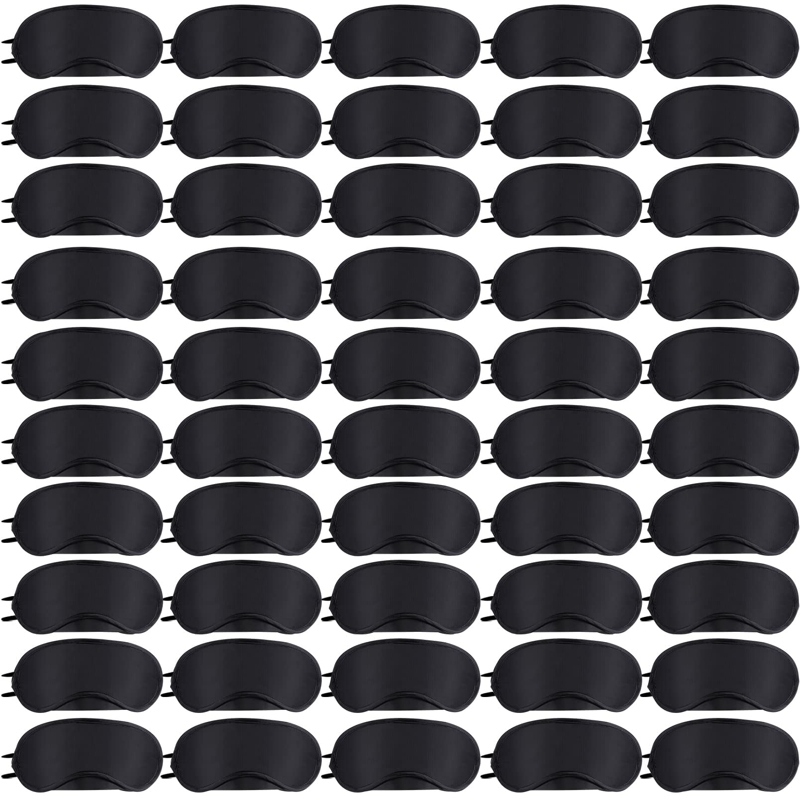 50 Pieces Blindfold Eye Cover Sleep Mask,Blind Folds for Game,4 Layers ...