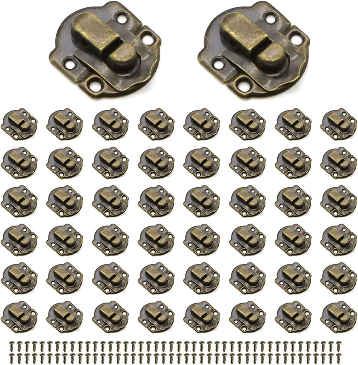 50 Pieces Box Hasps Iron Lock Catch Latches for Box Suitcase Buckle ...