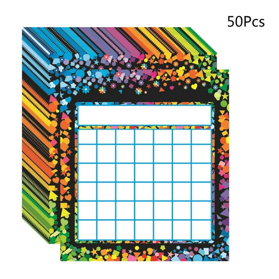 50 Pieces Cartoon Reward Boards Student Clasroom Incentive Chart for ...