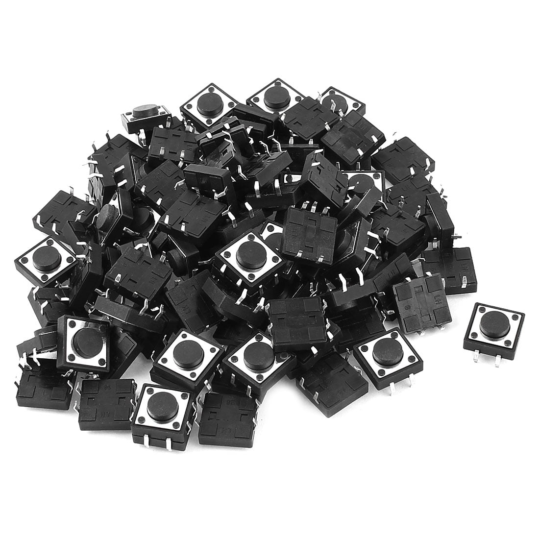 50 Pieces DIP 4 Pins Push Button Momentary Tactile Switch 12x12x5mm ...