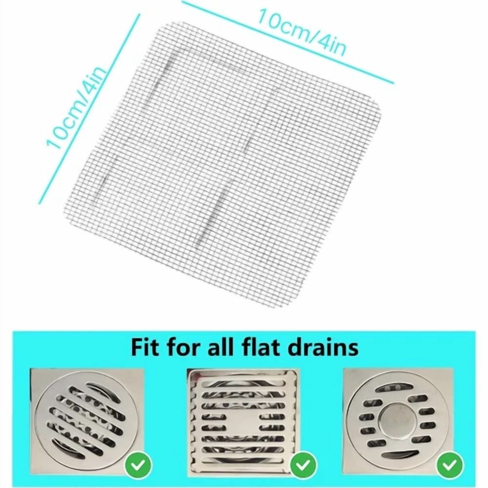 50 Pieces Disposable Drain Hair Interceptor Screen For Bathroom Tub ...