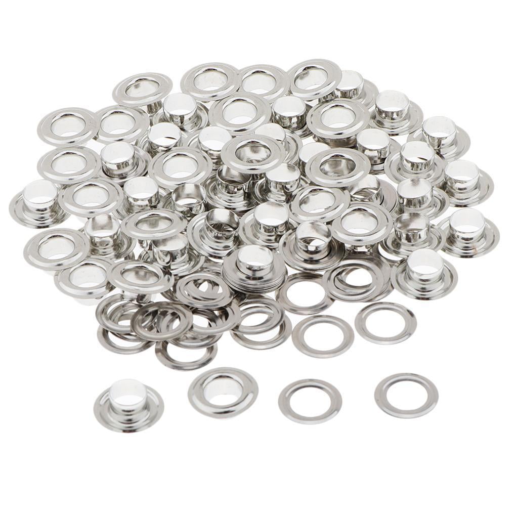 50 Pieces Eyelet With Washer, Metal Eyelet Stainless Copper For Leather ...
