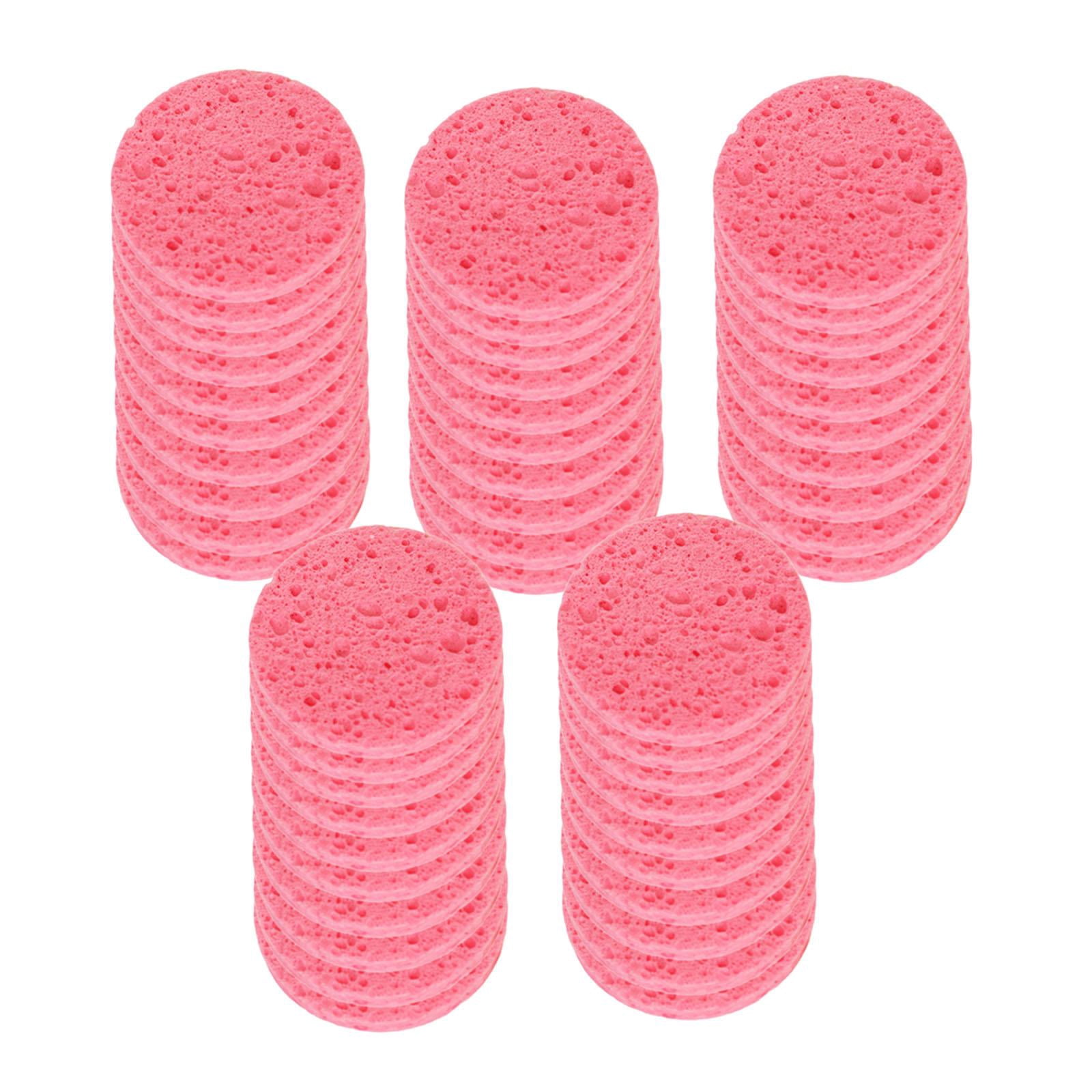50 Pieces Face Cleansing Pads Facial Sponges Makeup Removal Wood Pulp ...