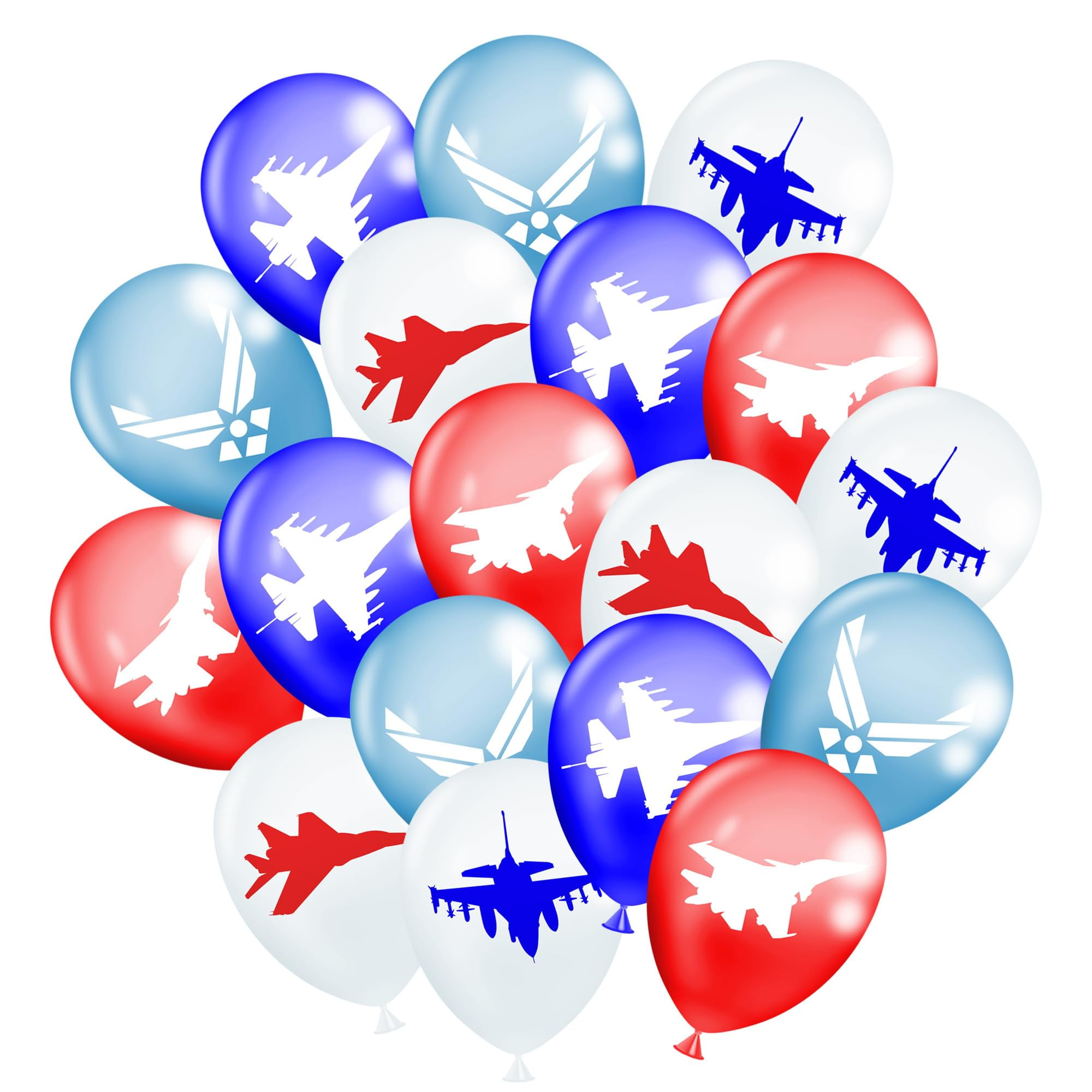 50 Pieces Fighter Jet Balloons - BSL1 for Airplane Military Aircraft ...