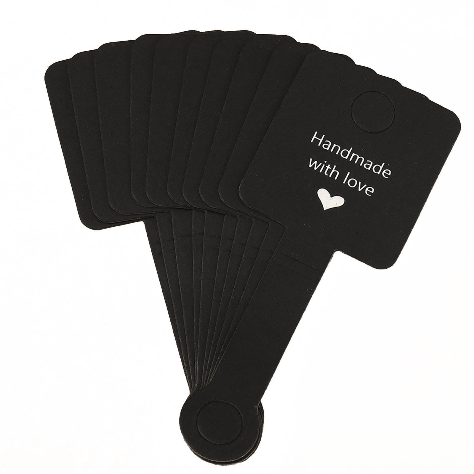 50-Pieces Foldable Adhesive Cards Multipurpose Labels Display Cards for ...