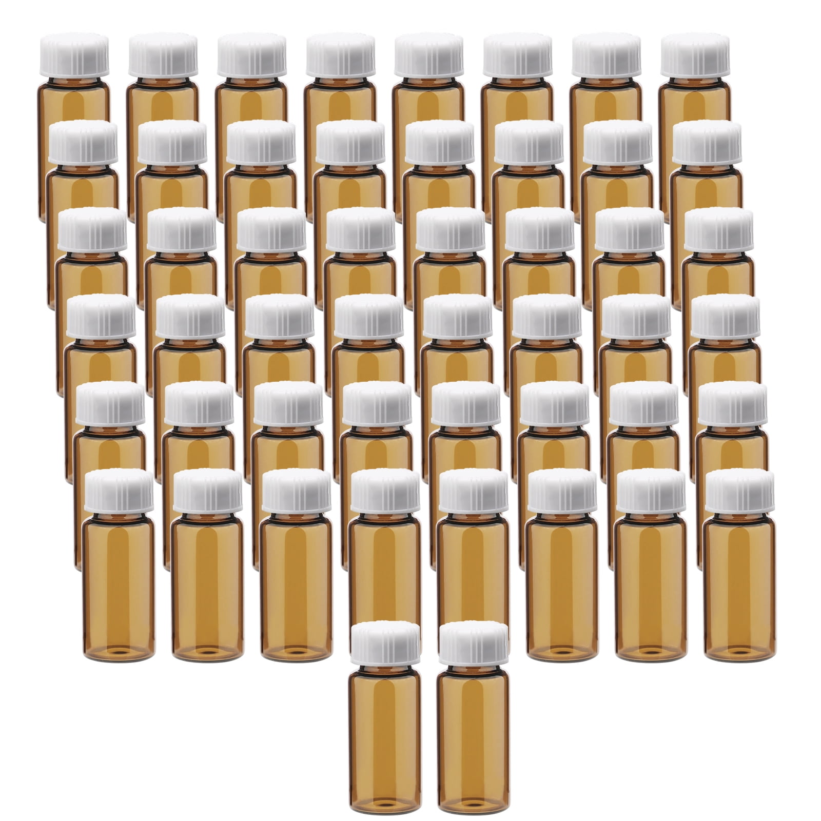 50 Pieces Glass Sample Vial, Liquid Sampling Small Glass Bottle with ...