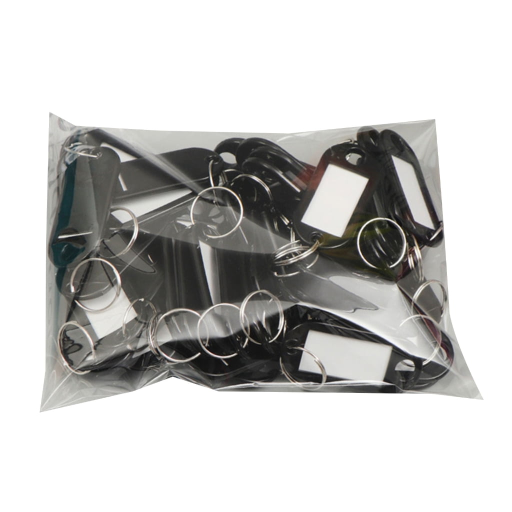 50 Pieces Keys Tags with Ring and Label Window Identifiers-ID Tags ...