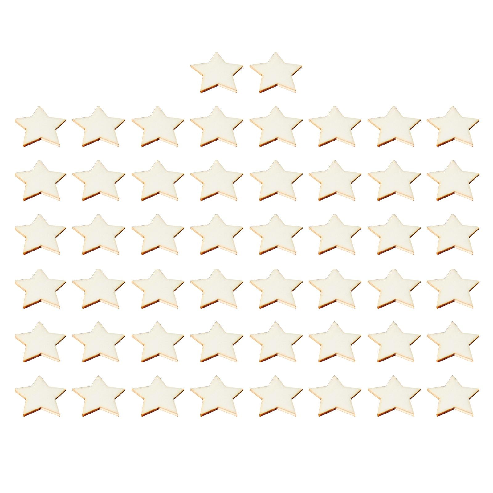 50 Pieces Motivational Reward Jar Wood Pieces Unfinished Wood Chips DIY ...