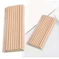 50 Pieces Natural Wood HB Pencils Bulk Pack,Smooth Graphite Lead ...