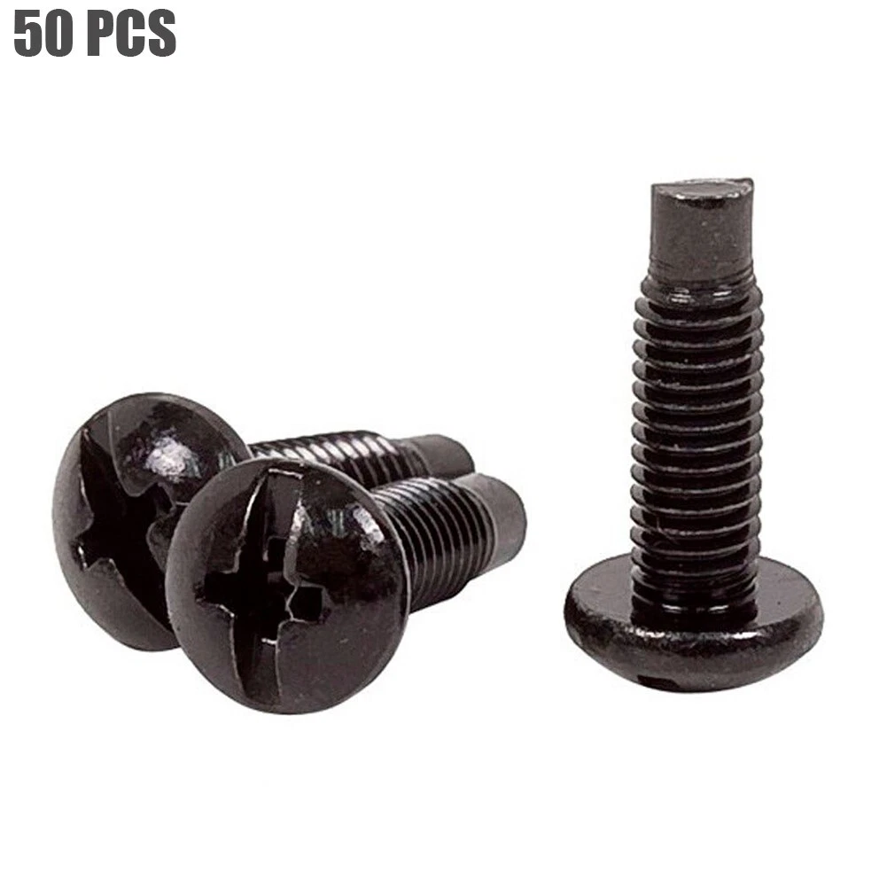 50 Pieces Pack Lot Black 10/32 Screw Bolts for Networking Server Relay ...