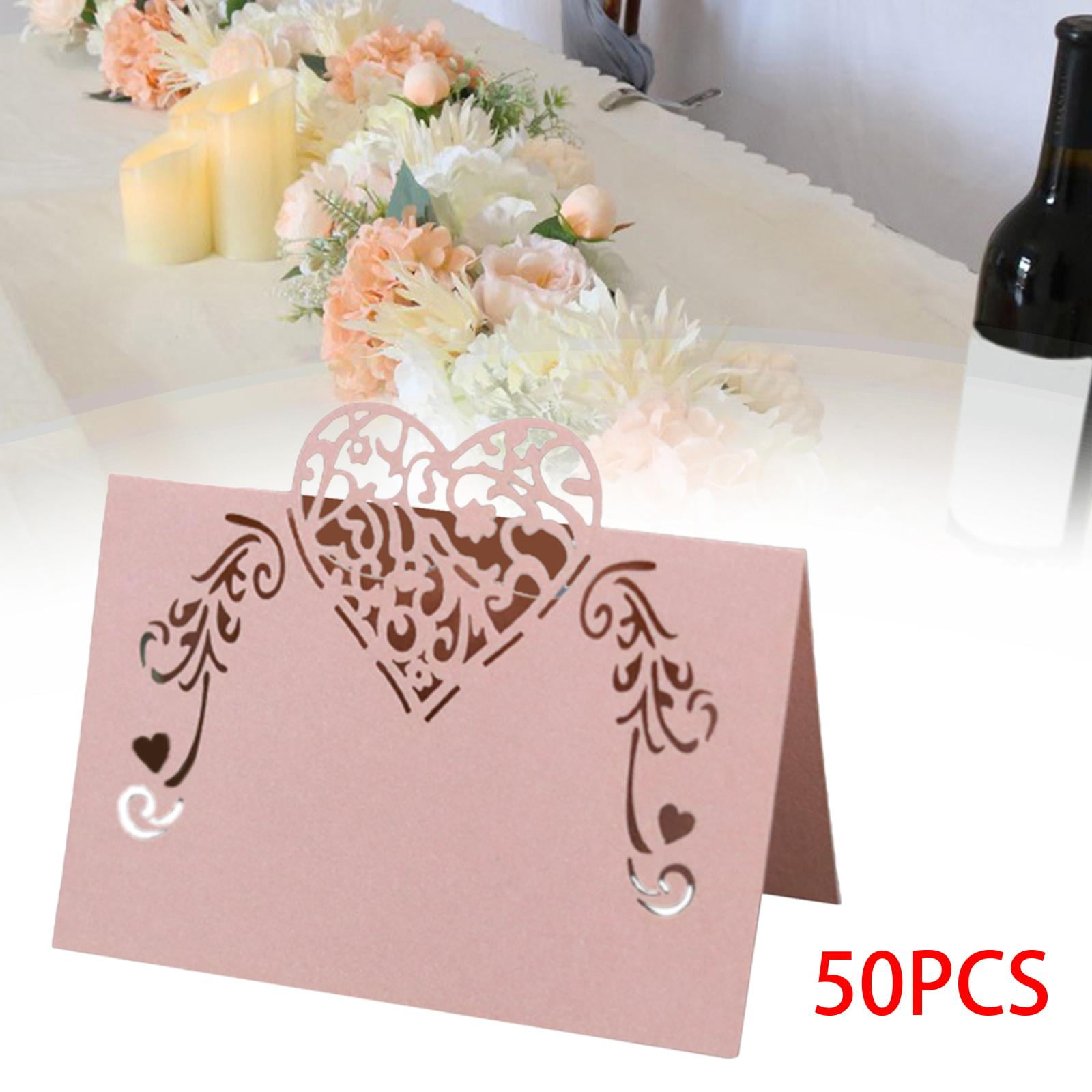 50 Pieces Paper Place Cards Table Setting Name Card Seating Place Card ...