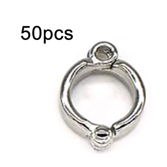 50 Pieces Parrot Leg Rings Metal Active Opening Foot Ring for Small ...