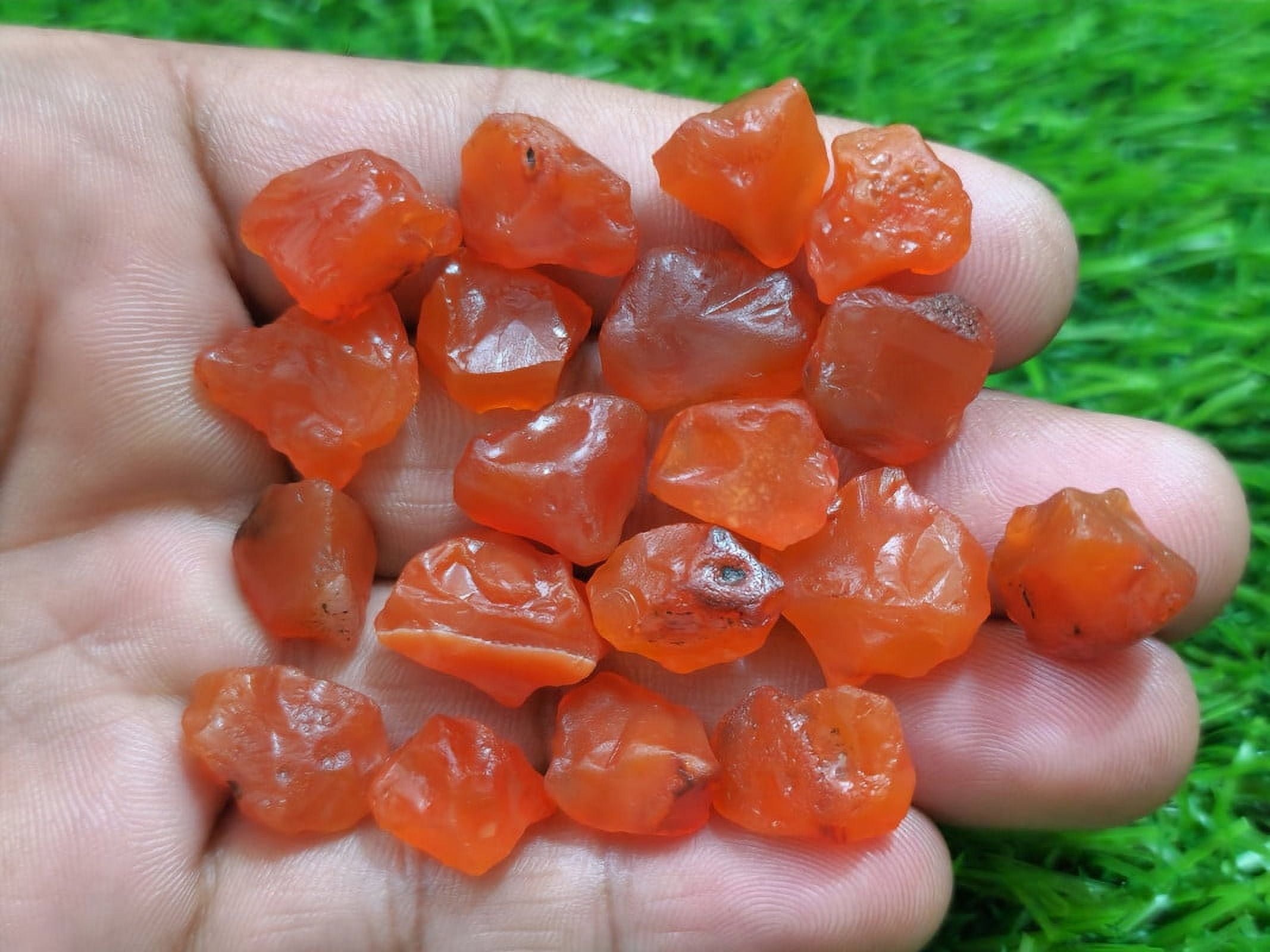 50 Pieces Raw Carnelian Stone 12-15 MM Raw, Fabulous Gemstone Rough ...