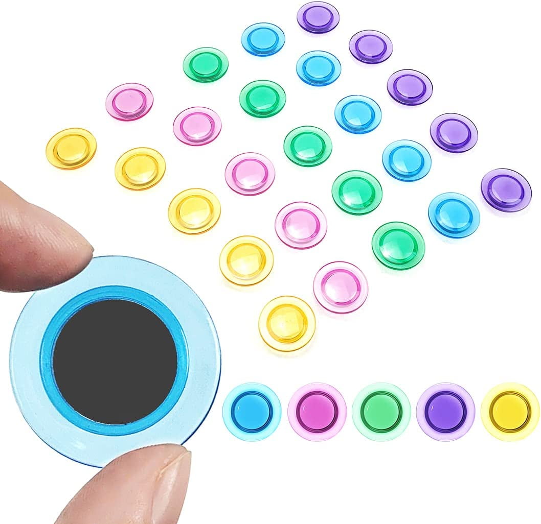 50 Pieces Round Magnets, 1.2 inch Whiteboard Magnets Dry Erase Board ...
