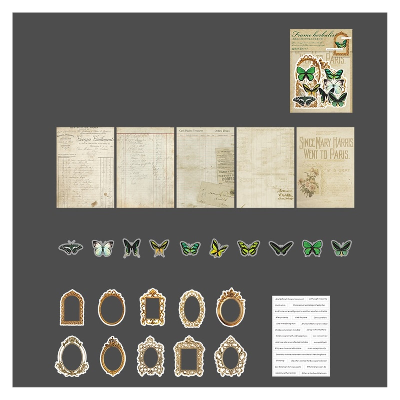 50 Pieces Scrapbook Paper Photo Frame Scrapbook Material Paper DIY ...