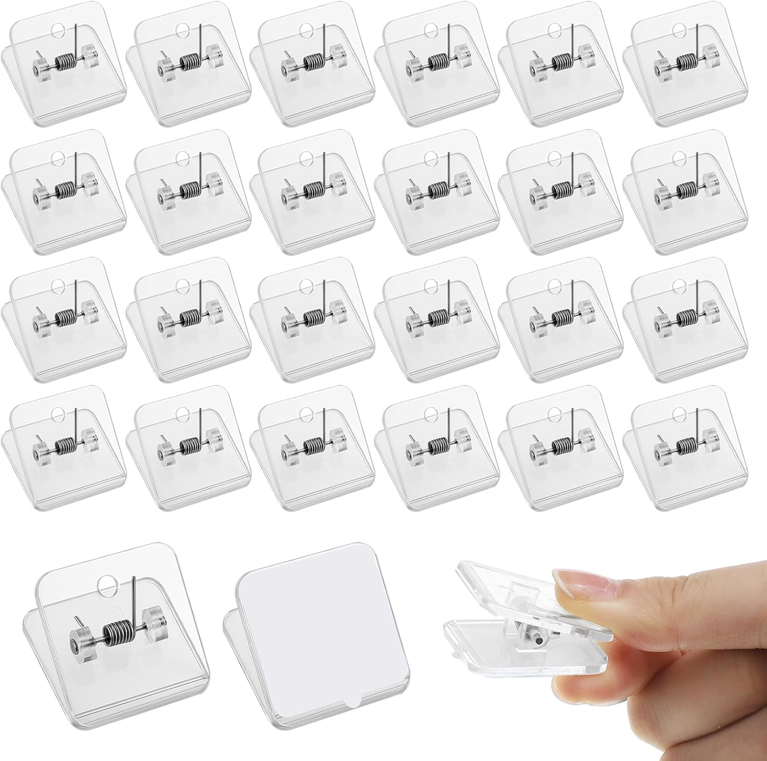 50 Pieces Self Adhesive Clips Tapestry Hangers Wall Clips for Hanging ...