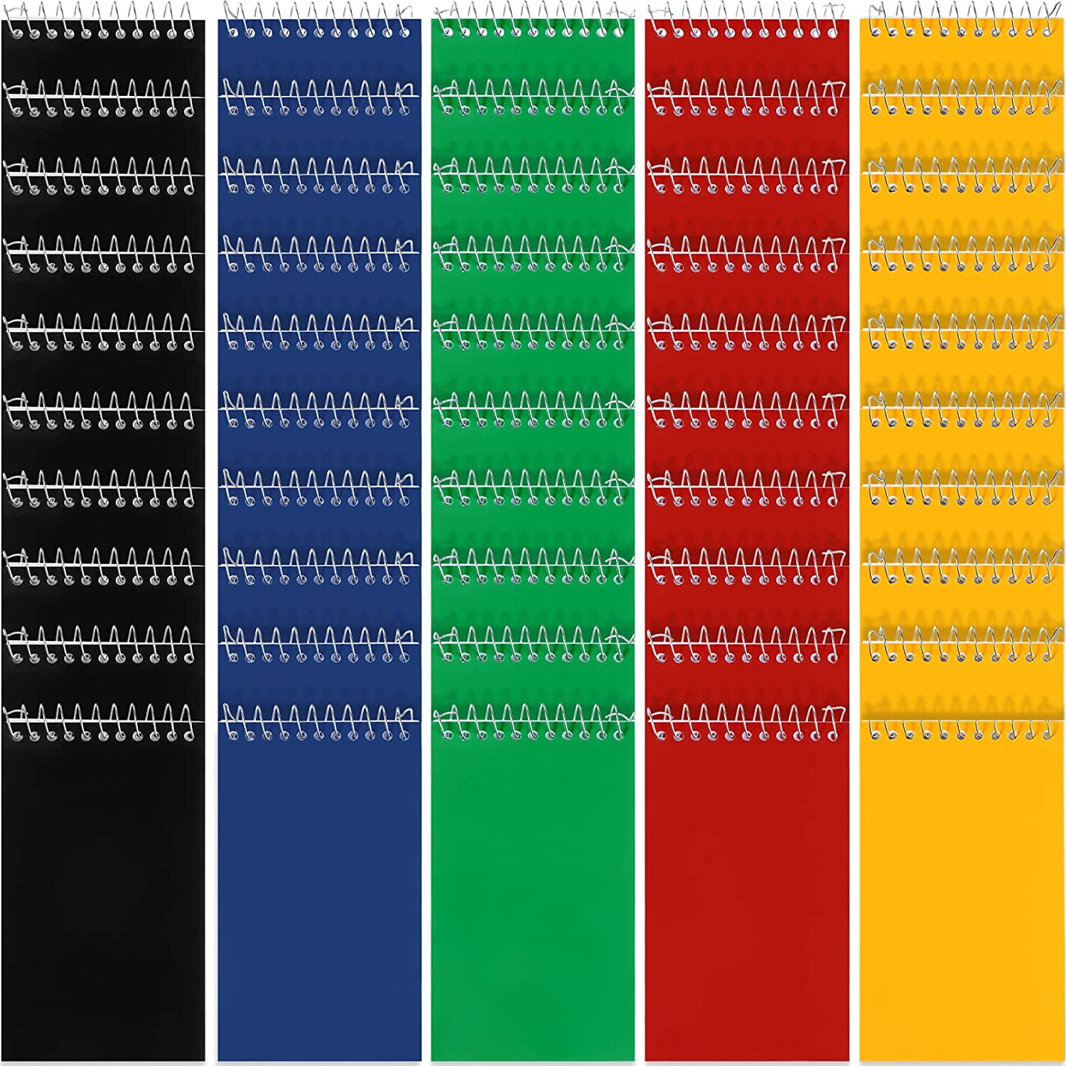 50 Pieces Spiral Memo Pads Bulk 3 x 5 Inch Small Note Pads Top Bound ...