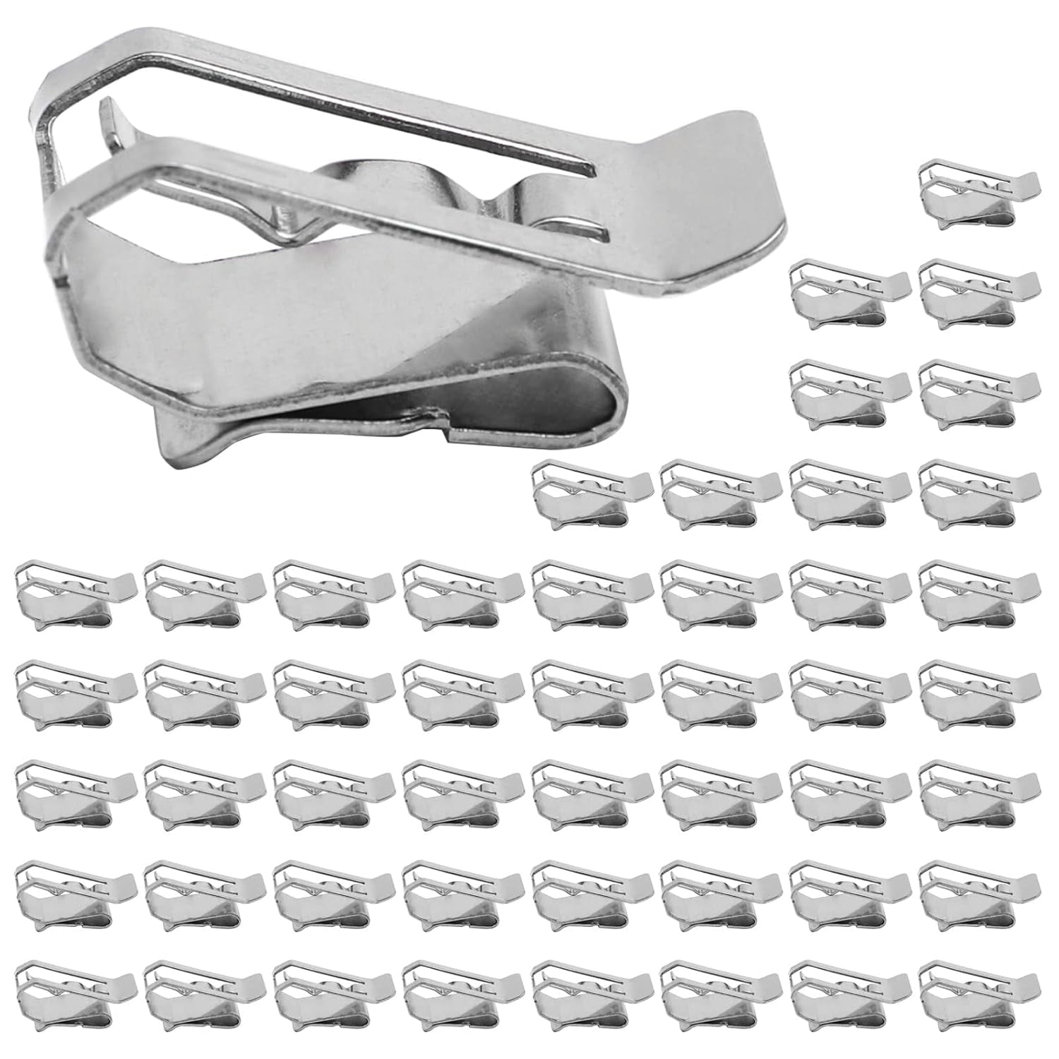 50 Pieces Stainless Steel Cable Clips Wiring Frame Clip Module Wire ...