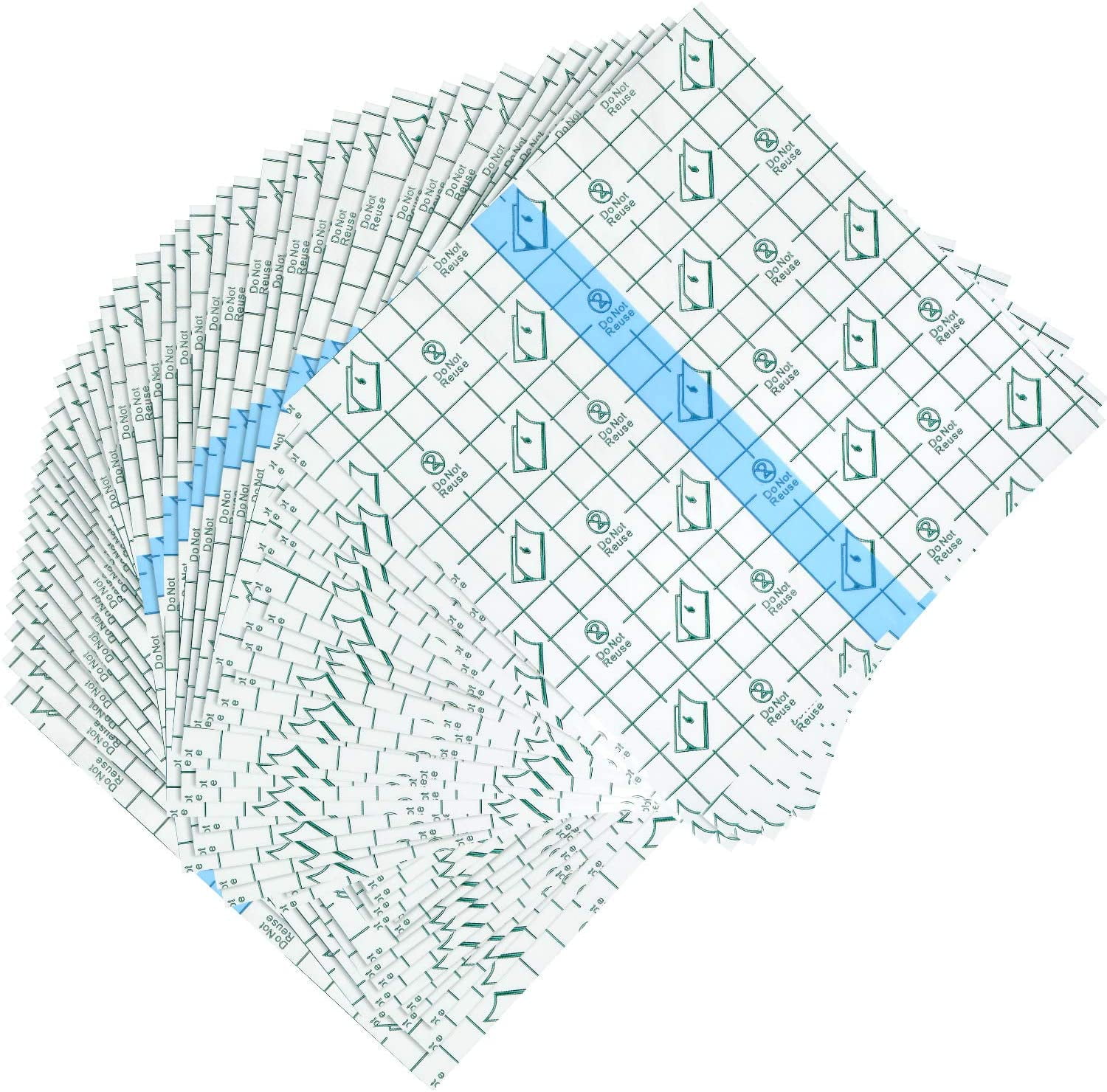 50 Pieces Transparent Clear Adhesive Bandage Stretch Large Waterproof ...