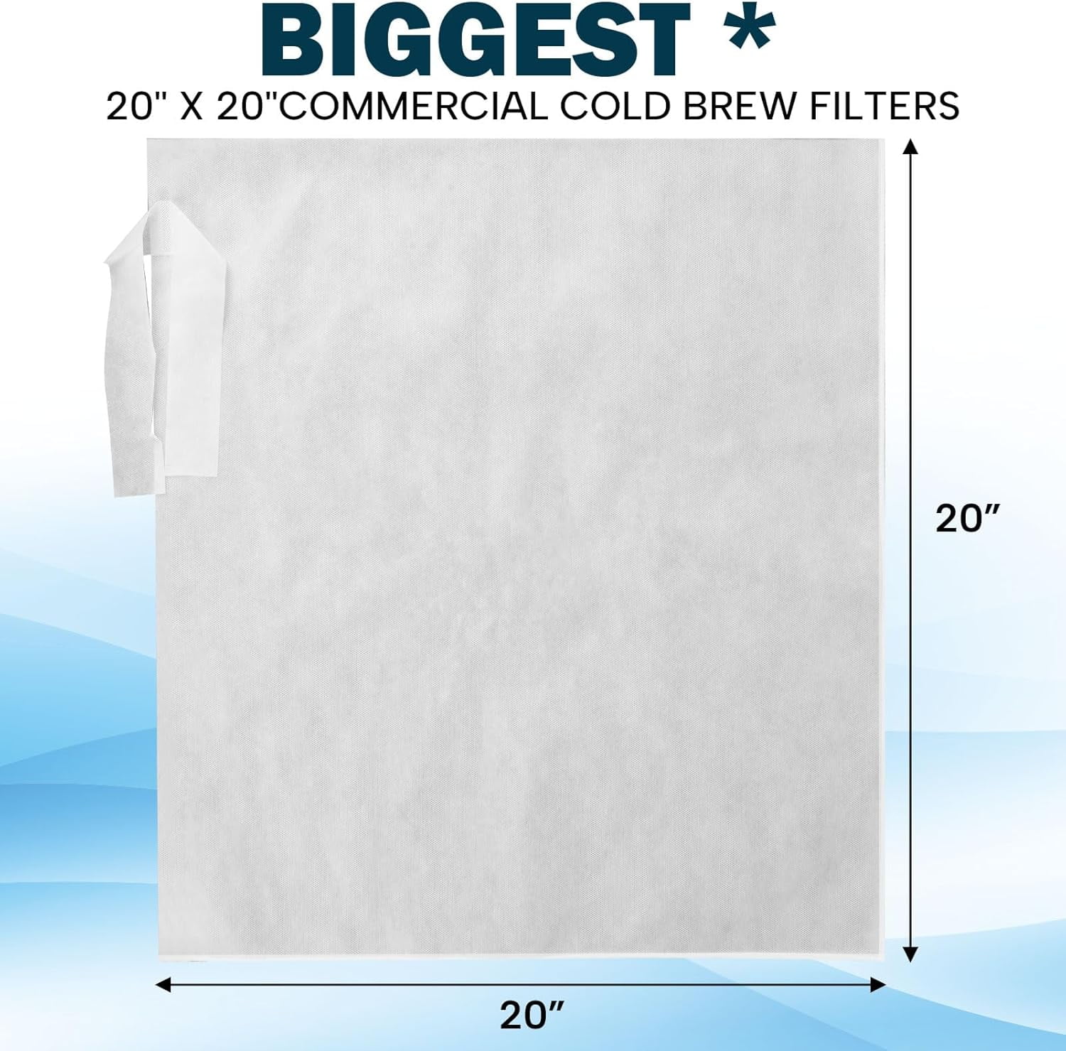 50 Piese Cold Brew Coffee Filters with Drawstring, 20" X 20" Coffee ...