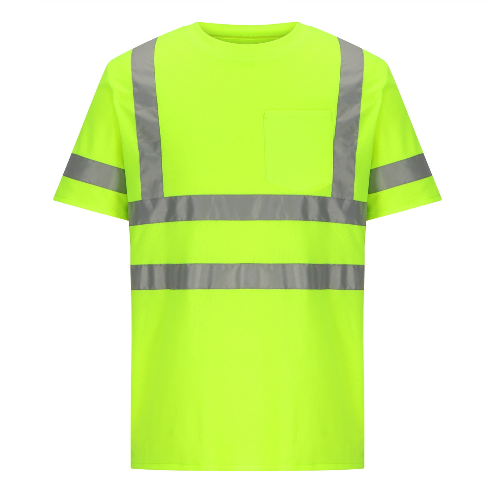 Clearance Clothes Pitauce Work Shirts for Men Safety Reflective Strip ...