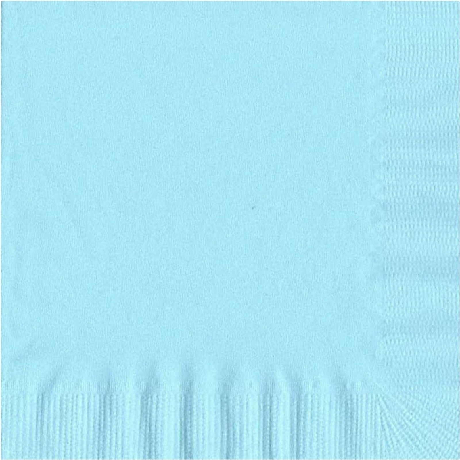 50 Plain Solid Colors Luncheon Dinner Napkins Paper - Light Blue ...