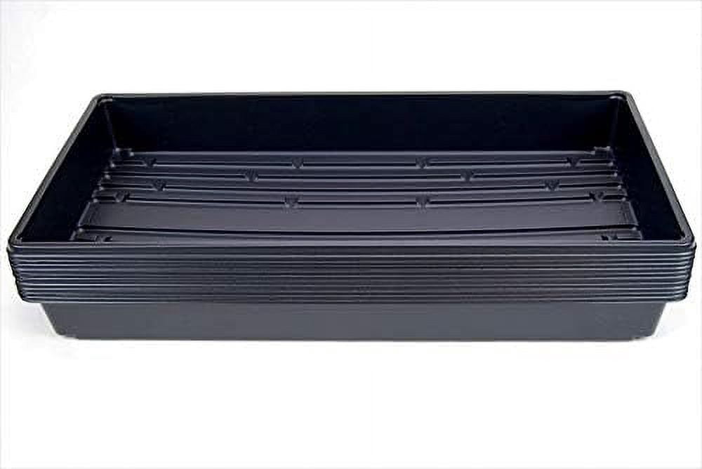 50 Plant Growing Trays (No Drain Holes) - 20inches x 10inches - Perfect ...