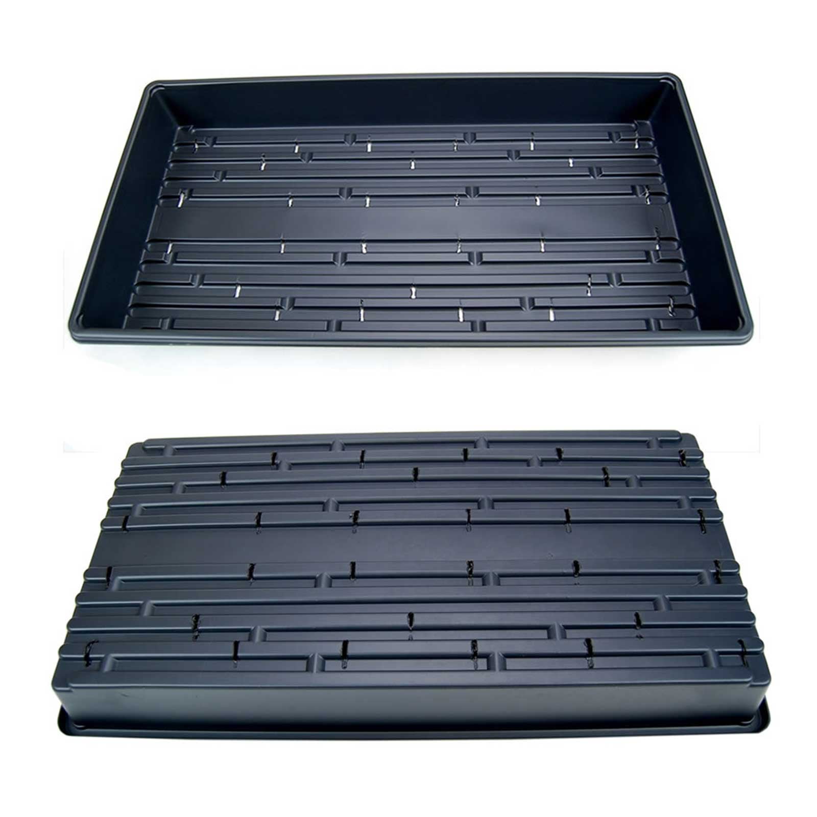 50 Plant Growing Trays (WITH Drain Holes) - 20" x 10" - Perfect Garden ...