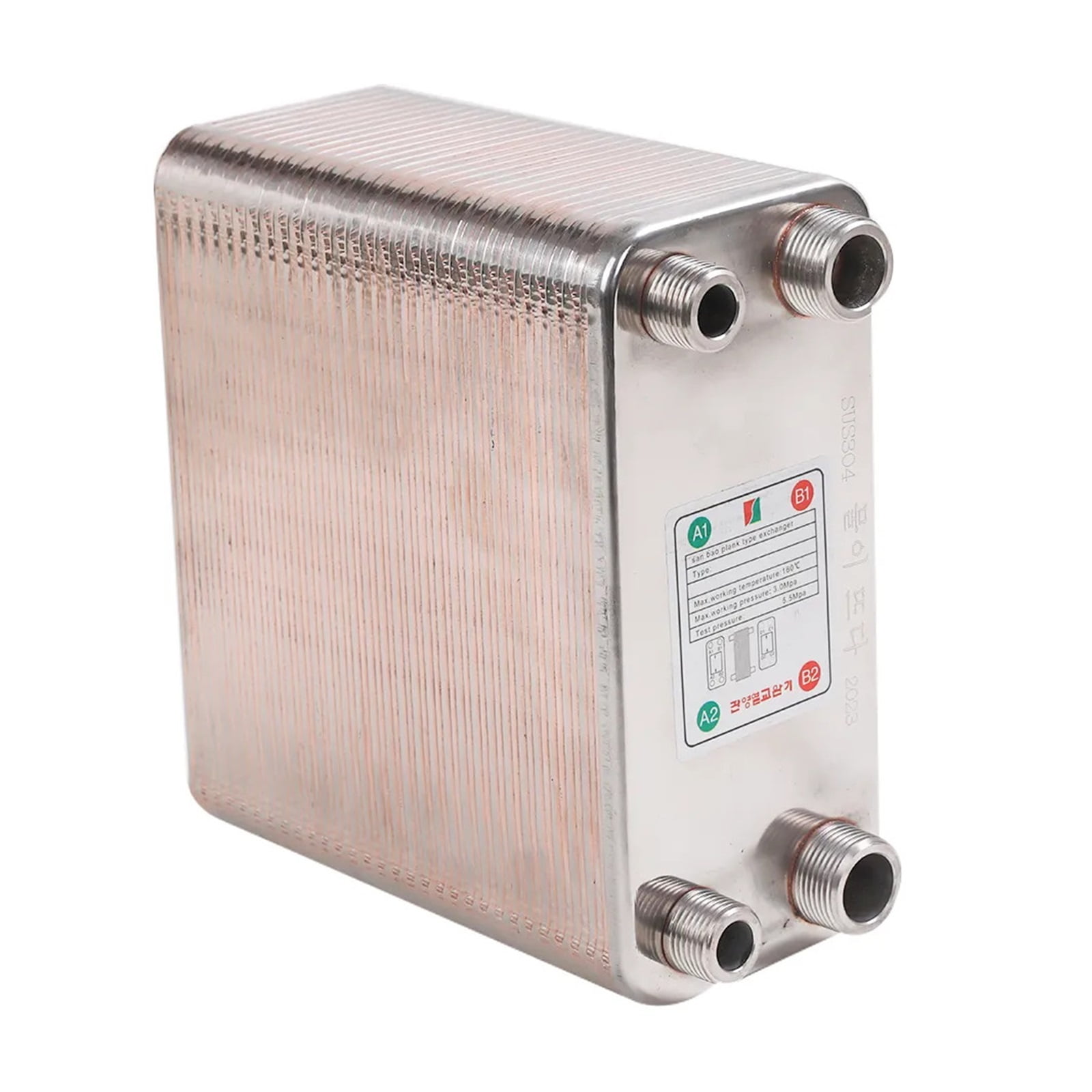 50 Plates Heat Exchanr Wort Chiller Stainless Steel Homebrew Brewing ...