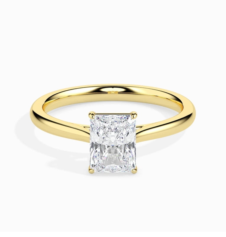 50 Pointer Radiant lab diamond Camila Solitaire Ring - Walmart.com