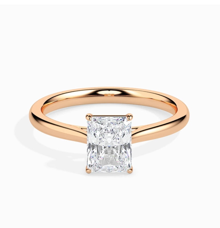 50 Pointer Radiant lab diamond Camila Solitaire Ring - Walmart.com