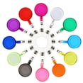 50 Retractable Badge Reel Clips Holder For Hanging Id Card Name Key ...